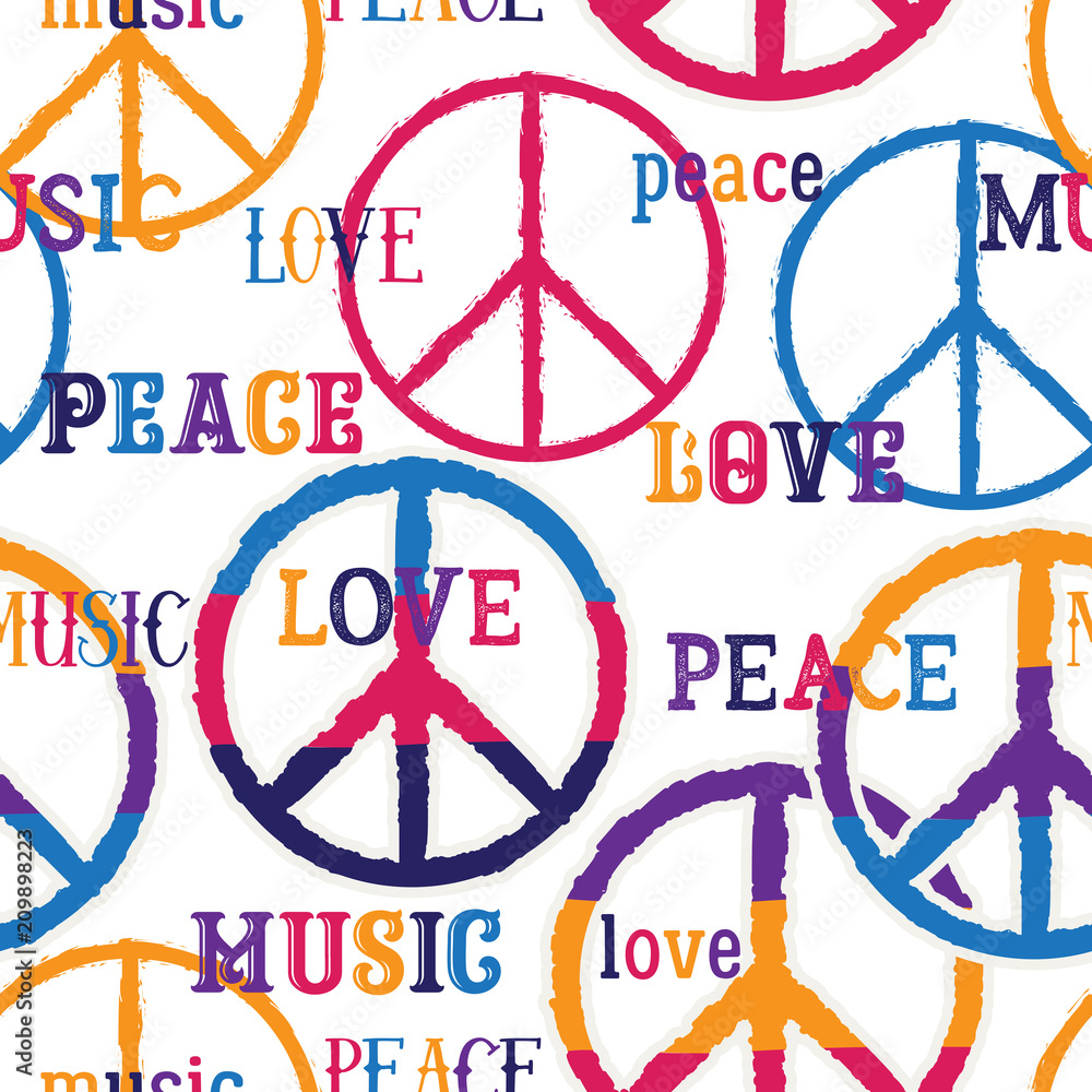 Peace Love Music Symbols