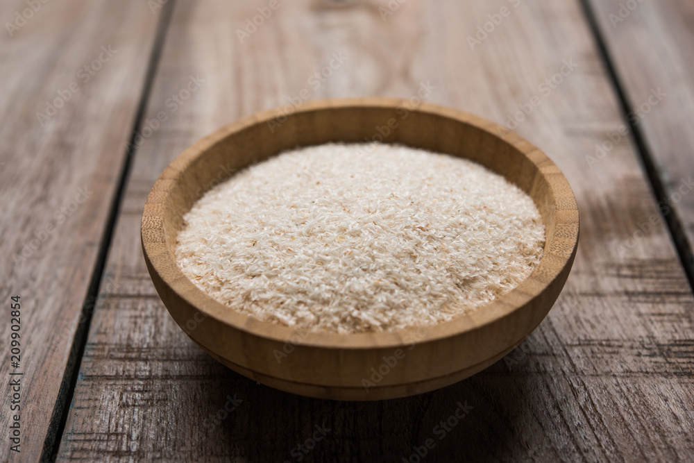 Psyllium husk or isabgol which is fiber derived from the seeds of ...