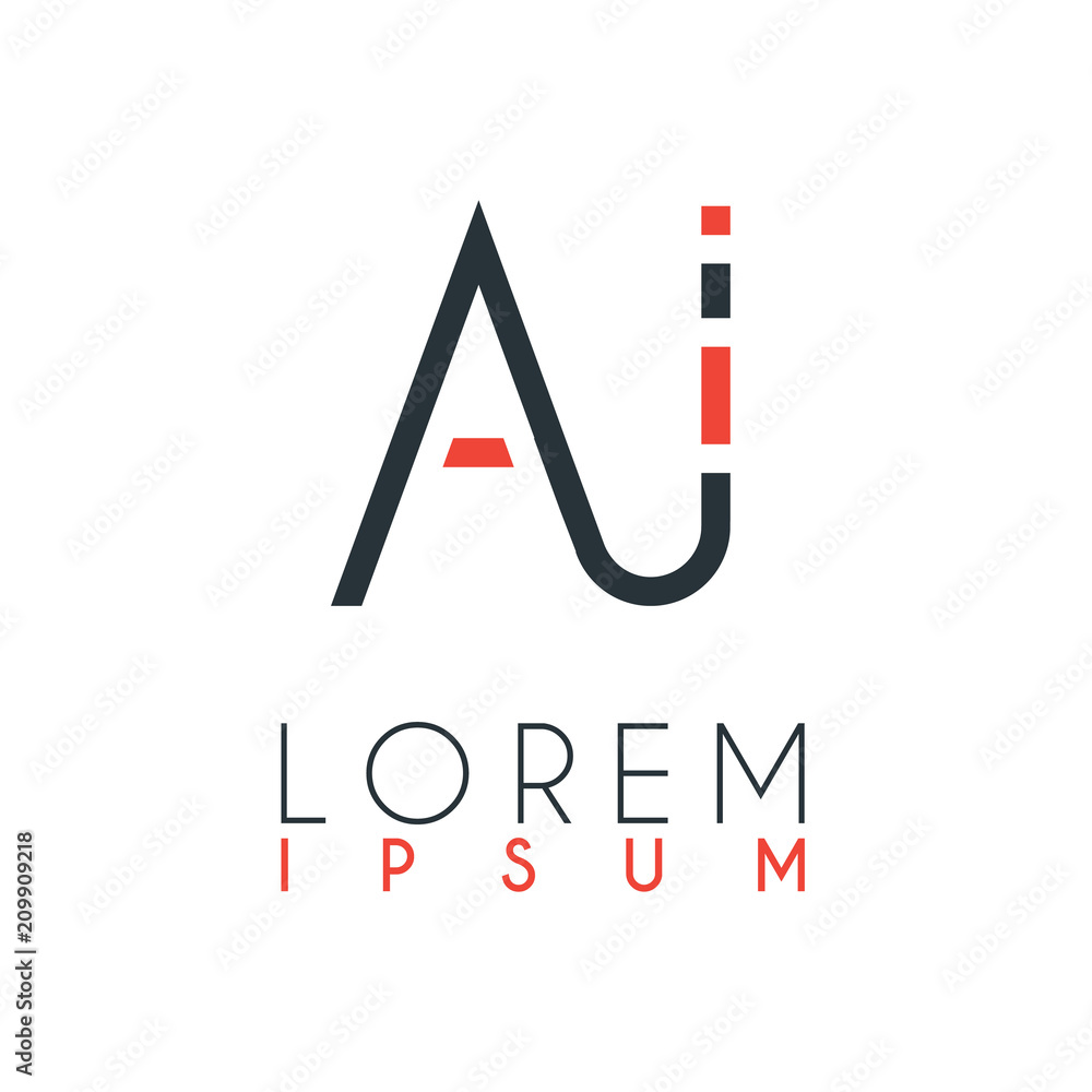 The logo between the letter A and letter J or AJ with a certain ...