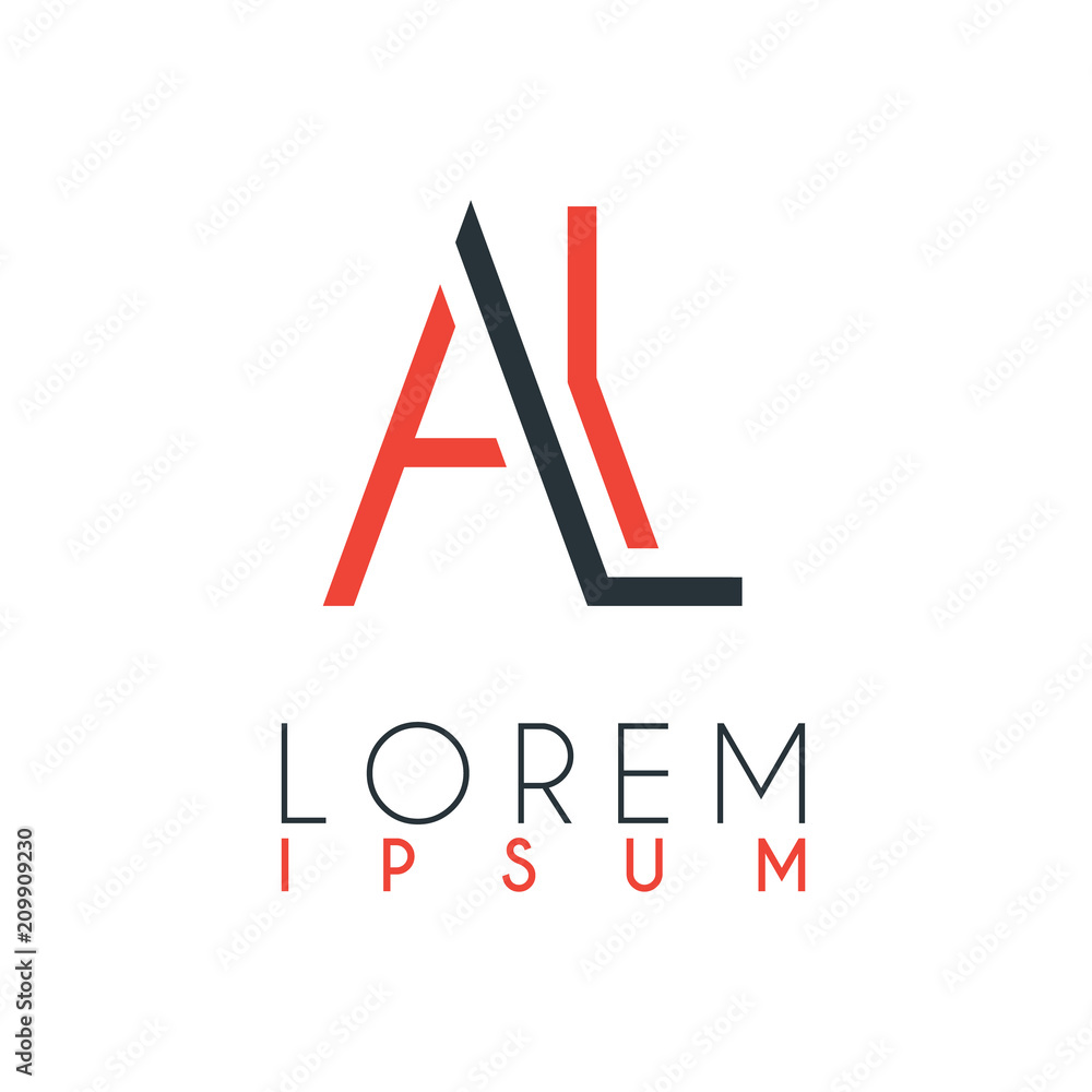 The logo between the letter A and letter L or AL with a certain ...