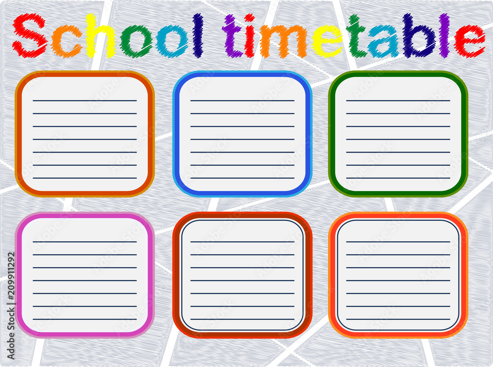 background frame design of School Timetable, Schedule,Weekly school ...
