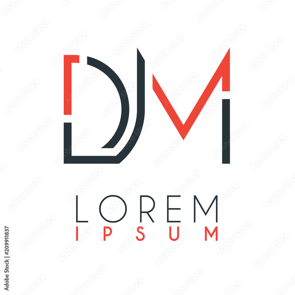 The logo between the letter D and letter M or DM with a certain ...