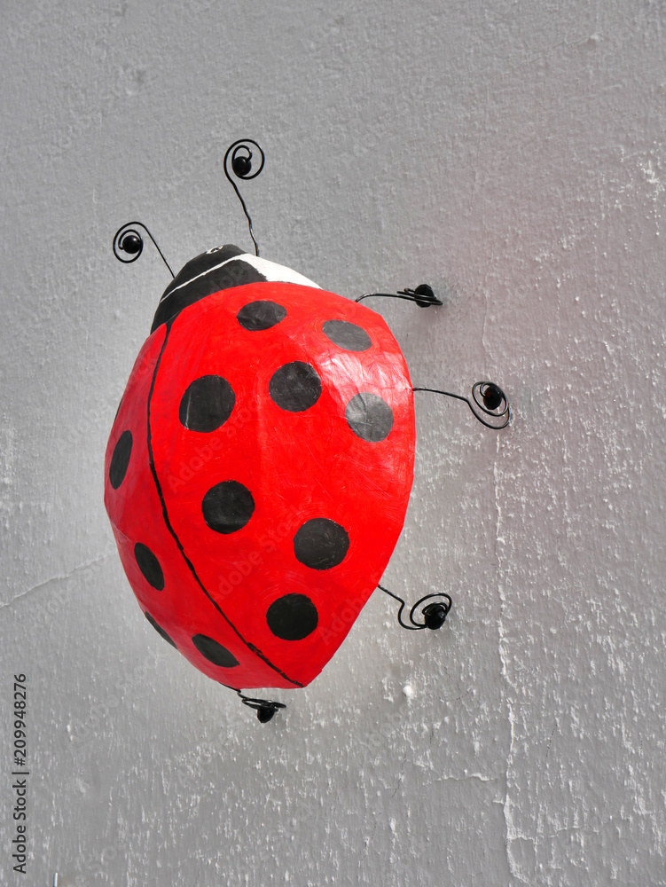 Metal work ladybird or ladybug in Mijas one of the most beautiful ...