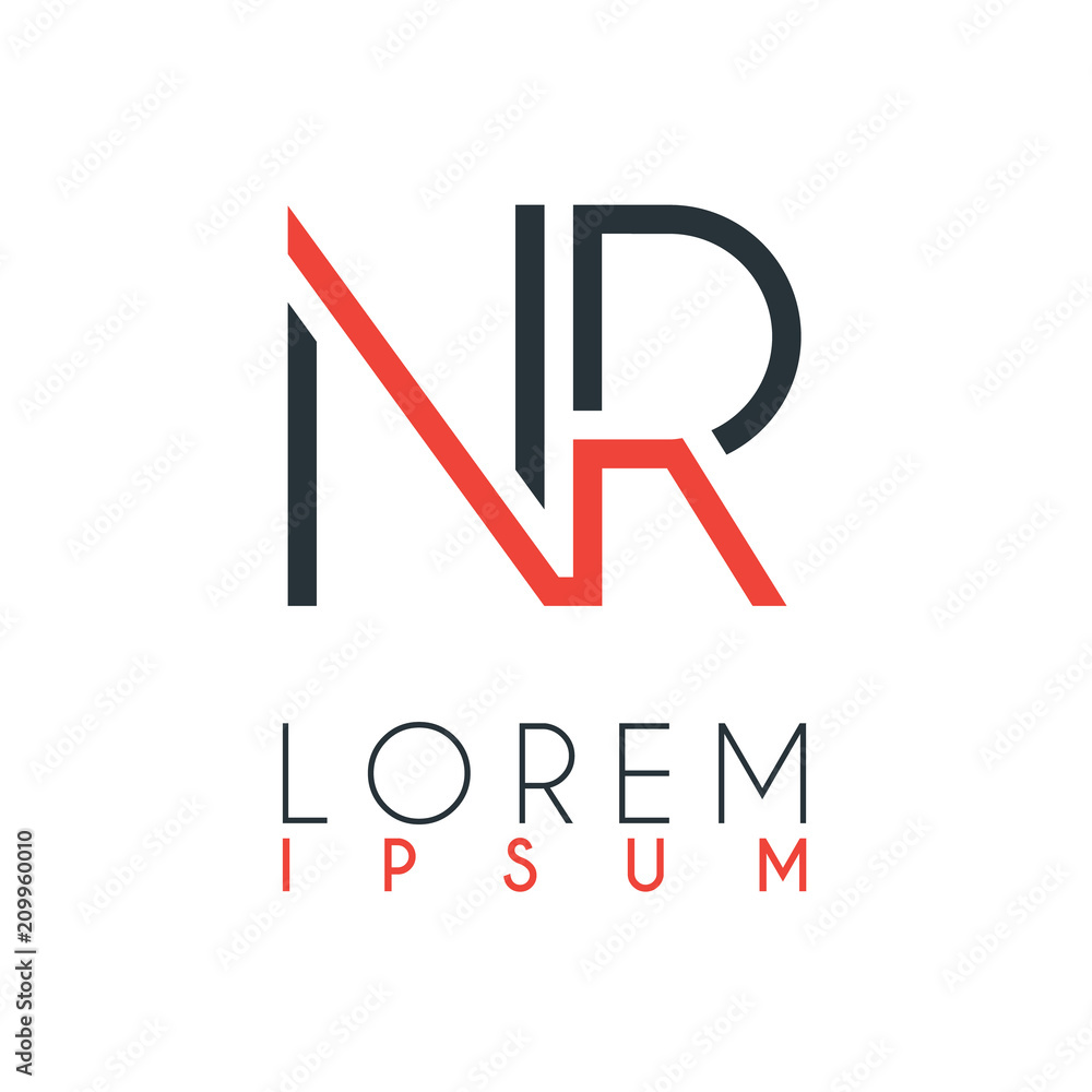 The logo between the letter N and letter R or NR with a certain ...
