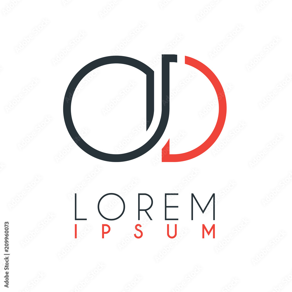 The logo between the letter O and letter D or OD with a certain ...