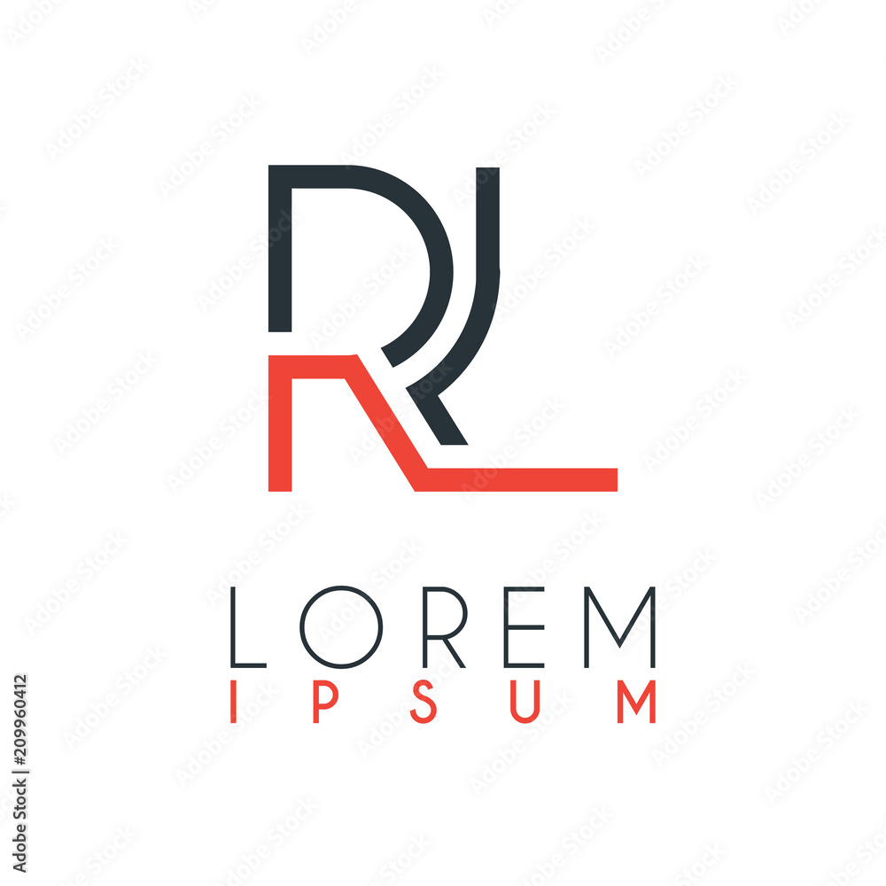 The logo between the letter R and letter L or RL with a certain ...