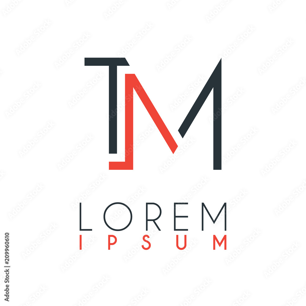 The logo between the letter T and letter M or TM with a certain ...