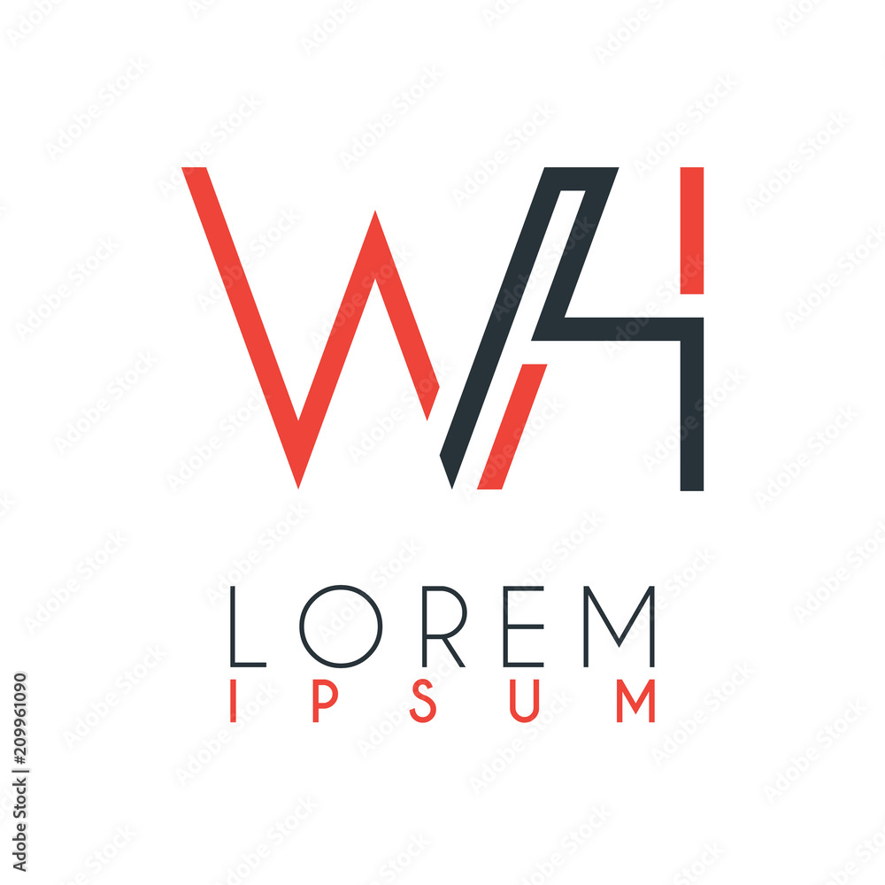 The logo between the letter W and letter H or WH with a certain ...