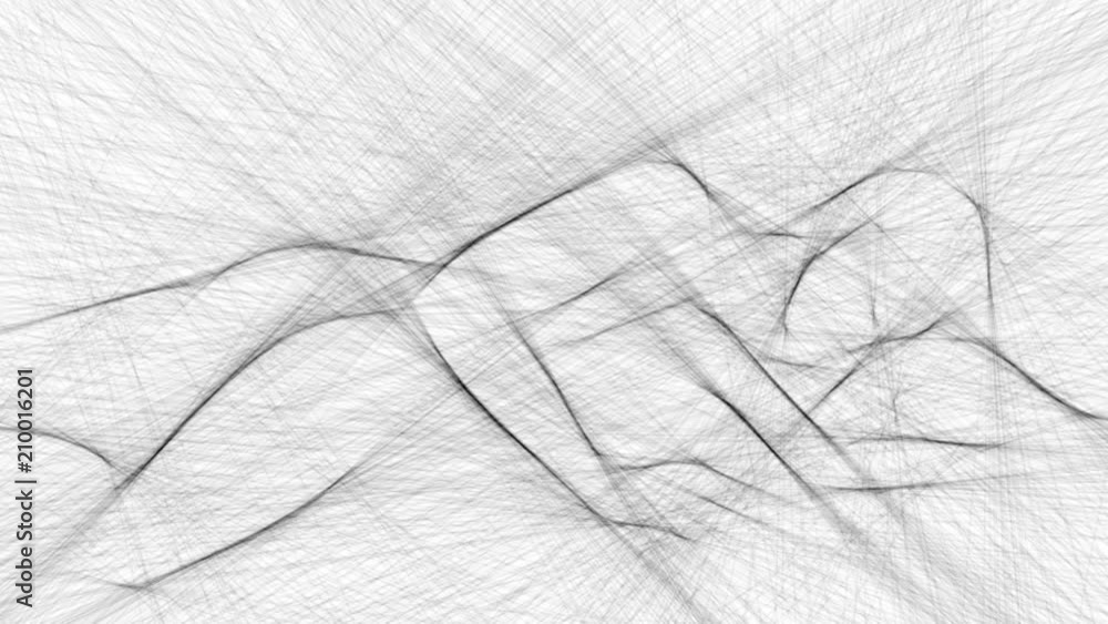 Self drawn animation of continuous multi straight line drawing of ...