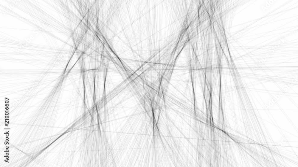 Self drawn animation of continuous multi straight line drawing of ...