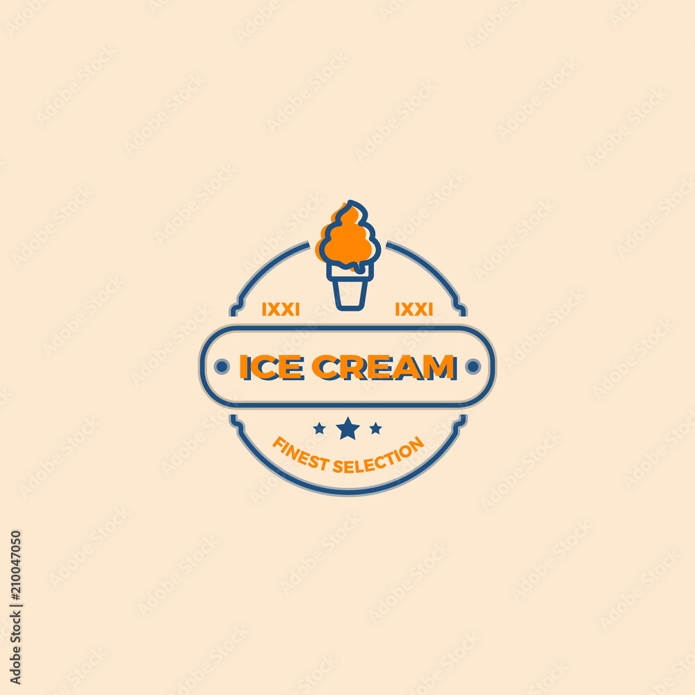 Vintage Ice Cream Logos