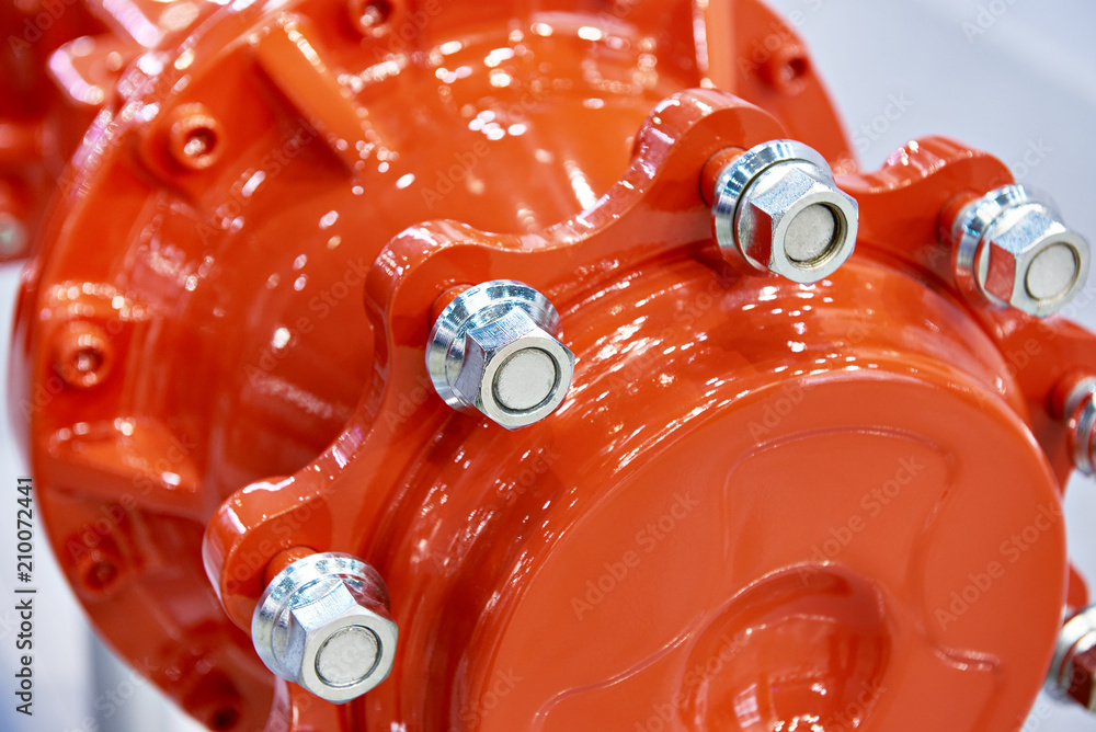 Part of rear axle for backhoe loaders Photos | Adobe Stock