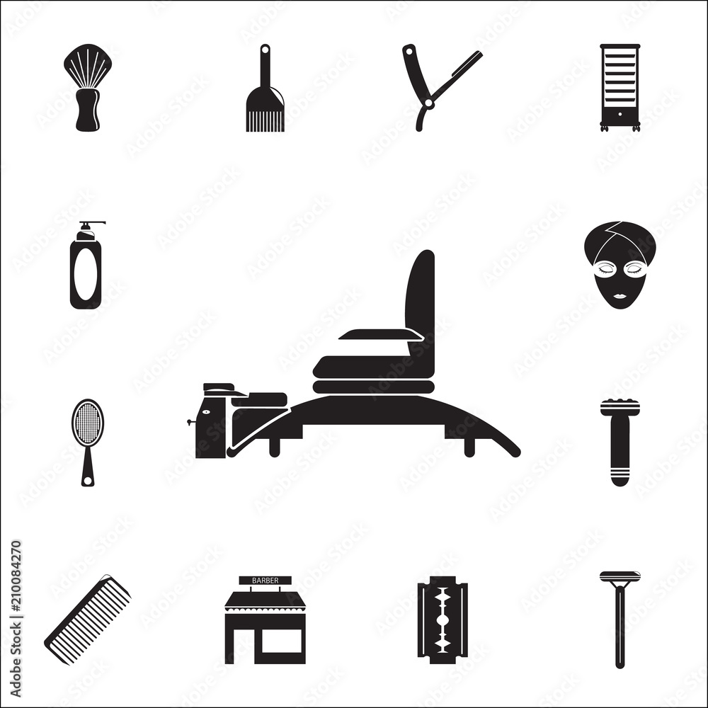 Foot spa chair icon. Detailed set of Barber icons. Premium quality ...
