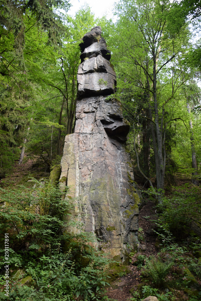 Hans-Heiling-Felsen an der Eger bei Loket Stock Photo | Adobe Stock