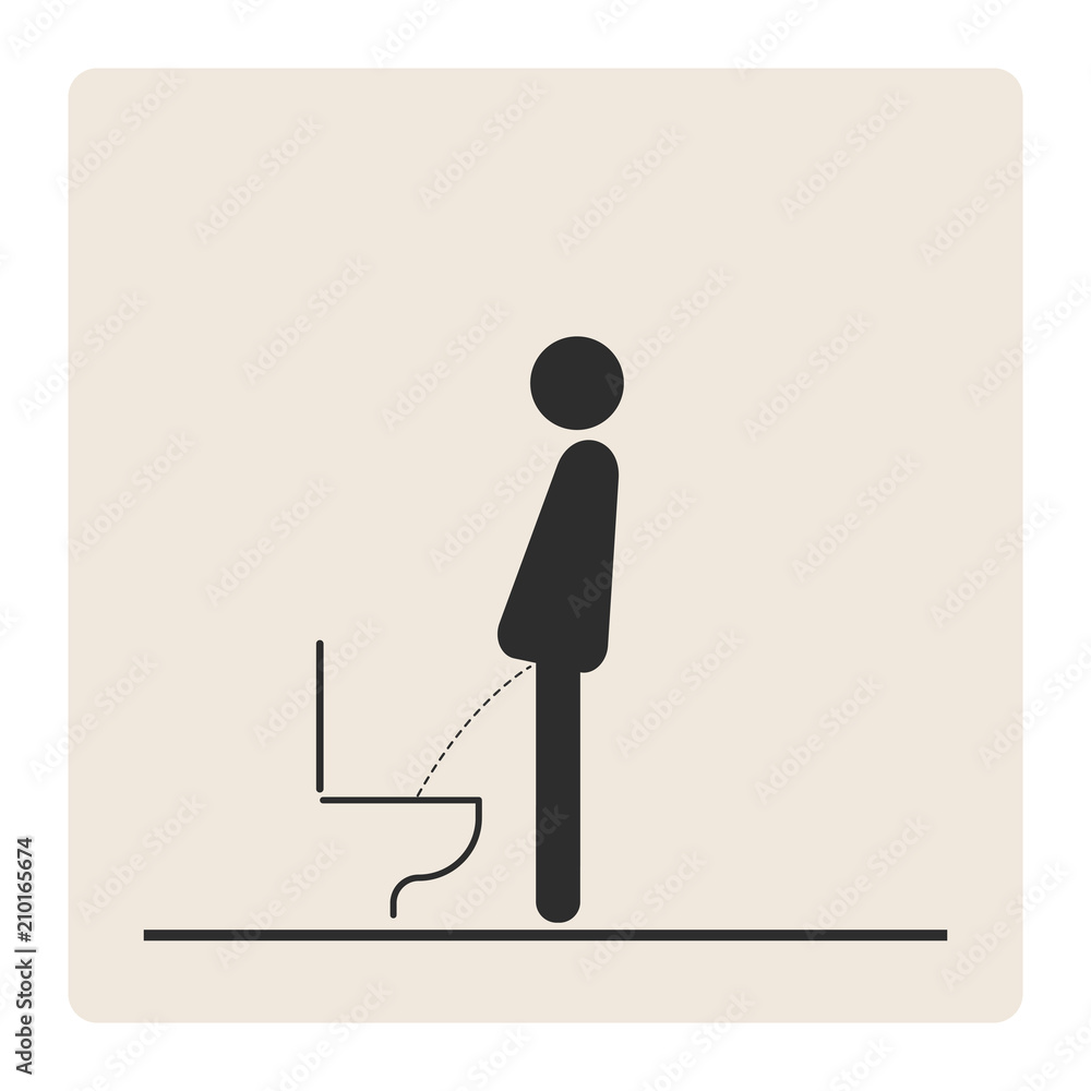 WC Toilet hygiene. Sign and symbol of toilet rules. Stock Vector ...