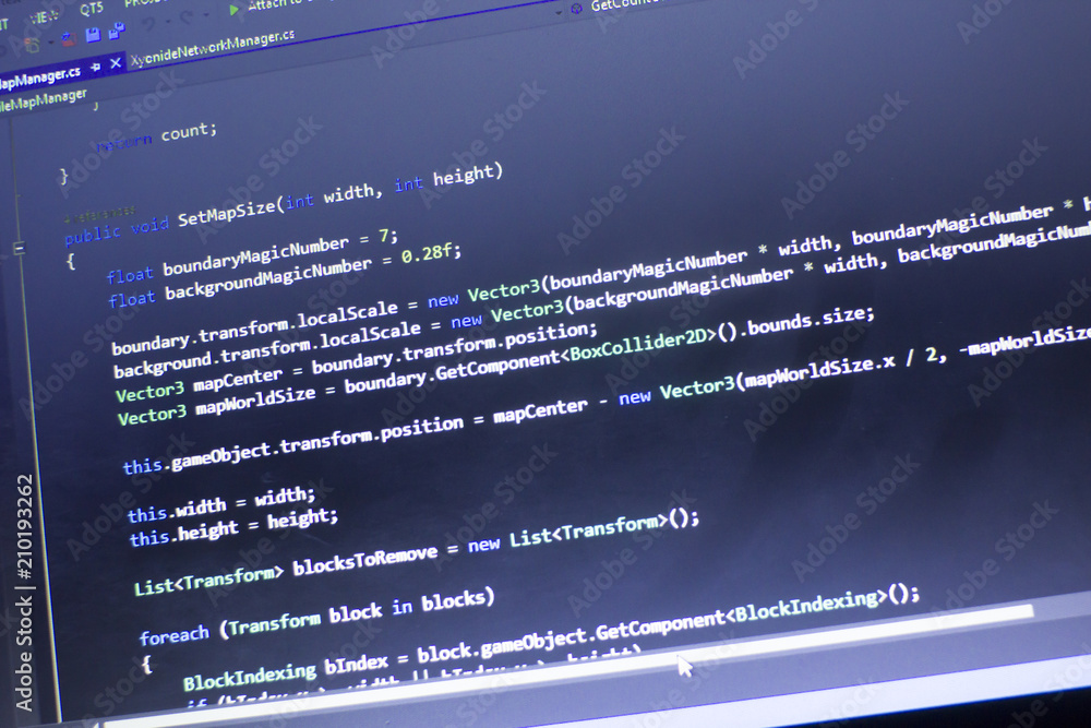Software development C-Sharp (C#, .NET) code. Abstract information ...