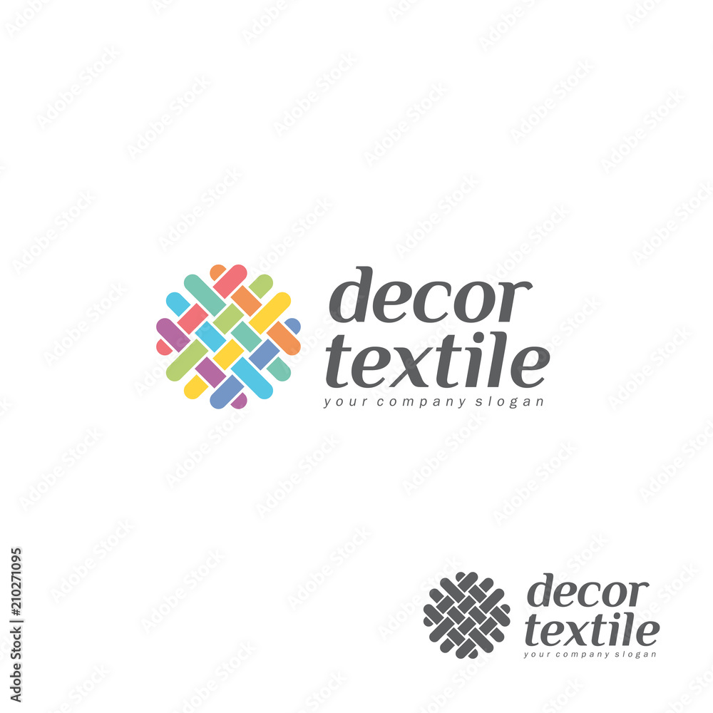 Vector logo design template for shop knitting, textile Stock Vector ...