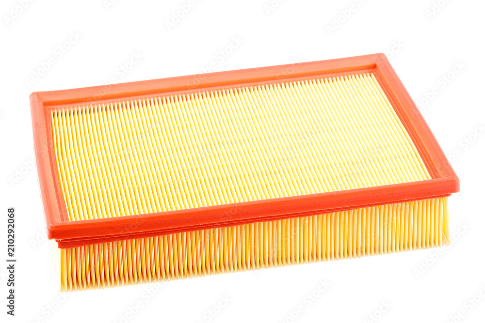 Car air filter isolated on white background Stock Photo | Adobe Stock