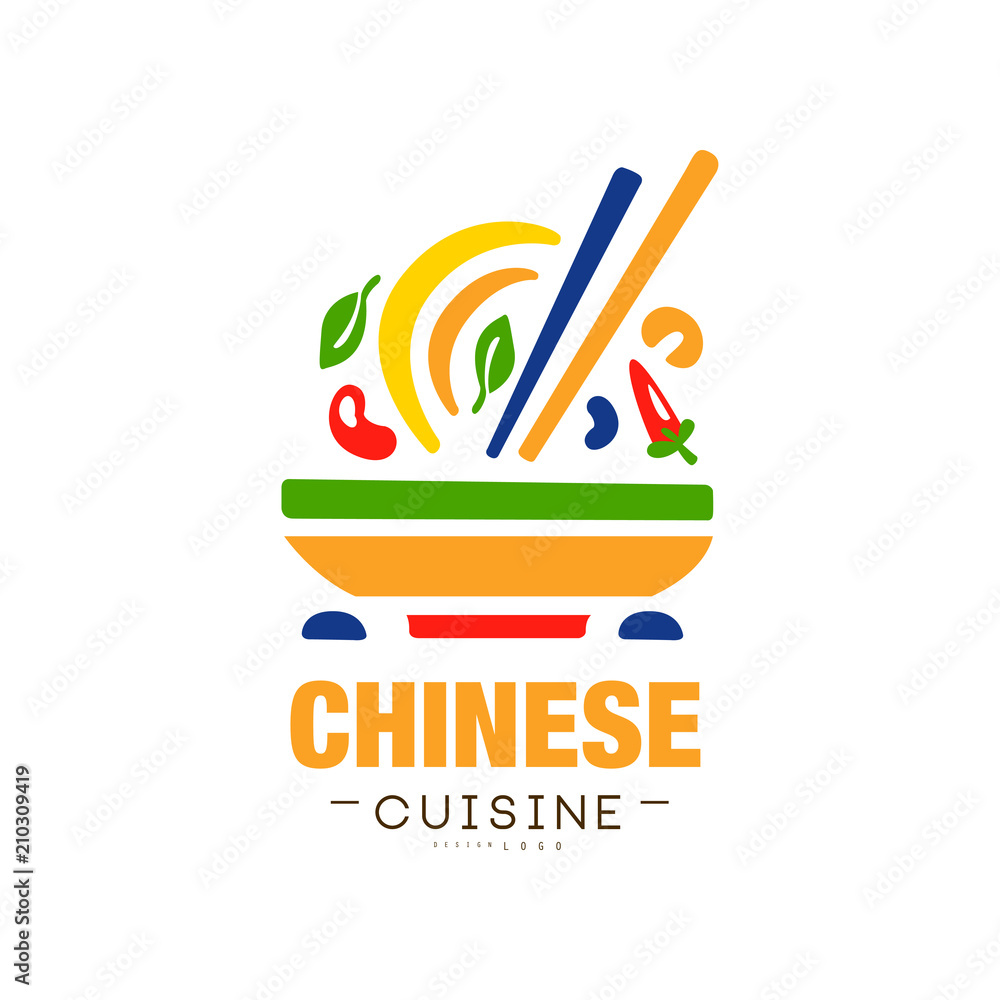 Chinese cuisine logo design, authentic traditional continental food ...