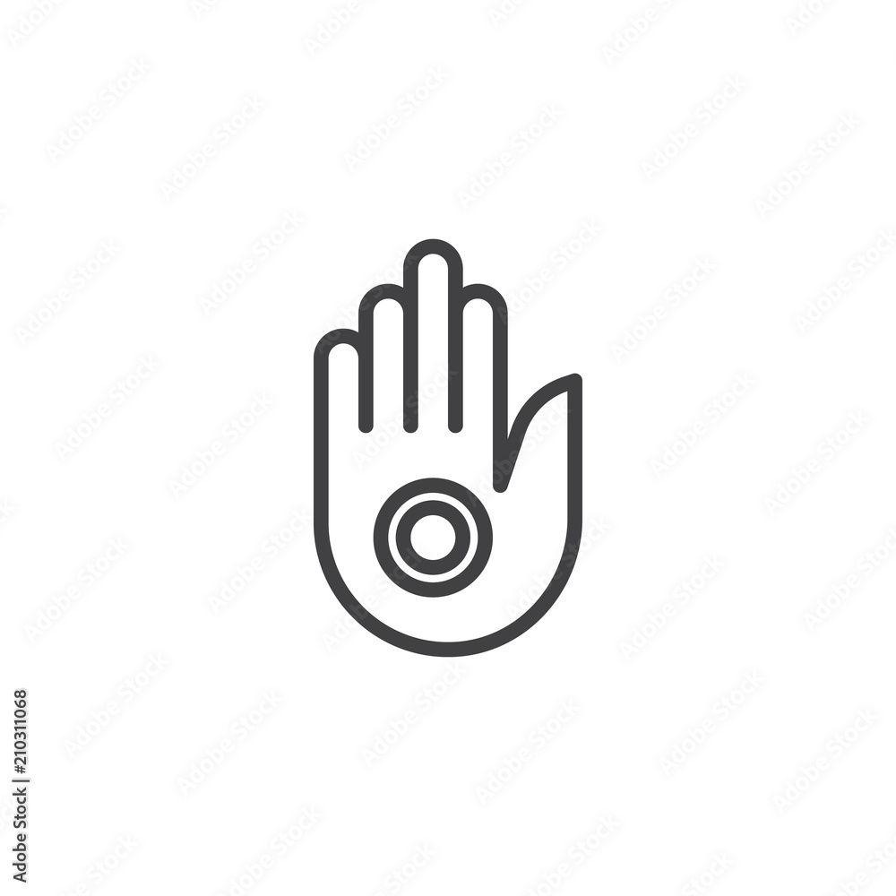 Jainism Symbol Hand