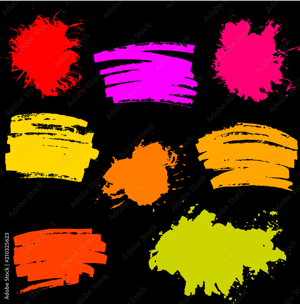 Paint Brush Splatter Vector