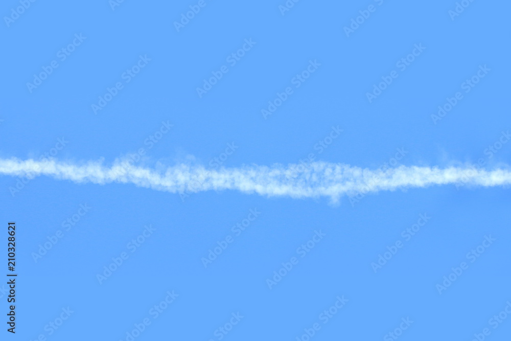 Sky with clouds line, Fluffy Cloud line on sky, Artificial rain on sky ...