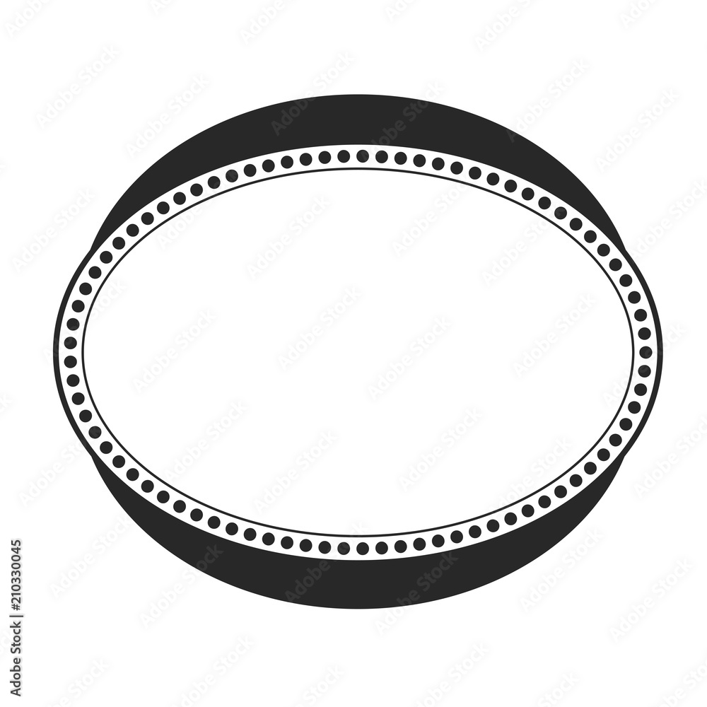 Vintage Oval Border Clip Art