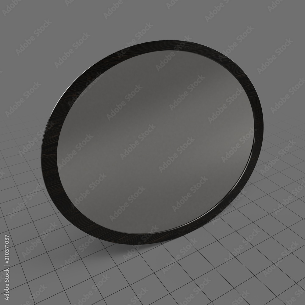 Round mirror Stock 3D asset | Adobe Stock