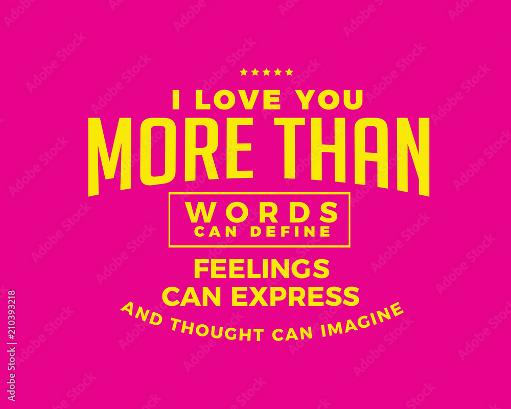 Love Express In Words