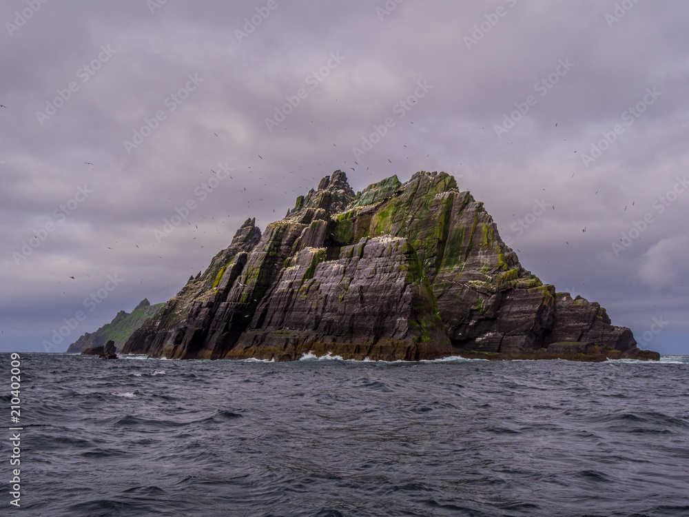Skellig Michael Island in Ireland - famous movie location Stock Photo ...