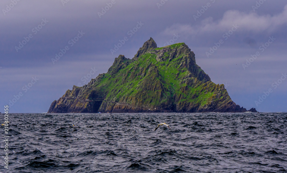 Skellig Michael Island in Ireland - famous movie location Stock Photo ...