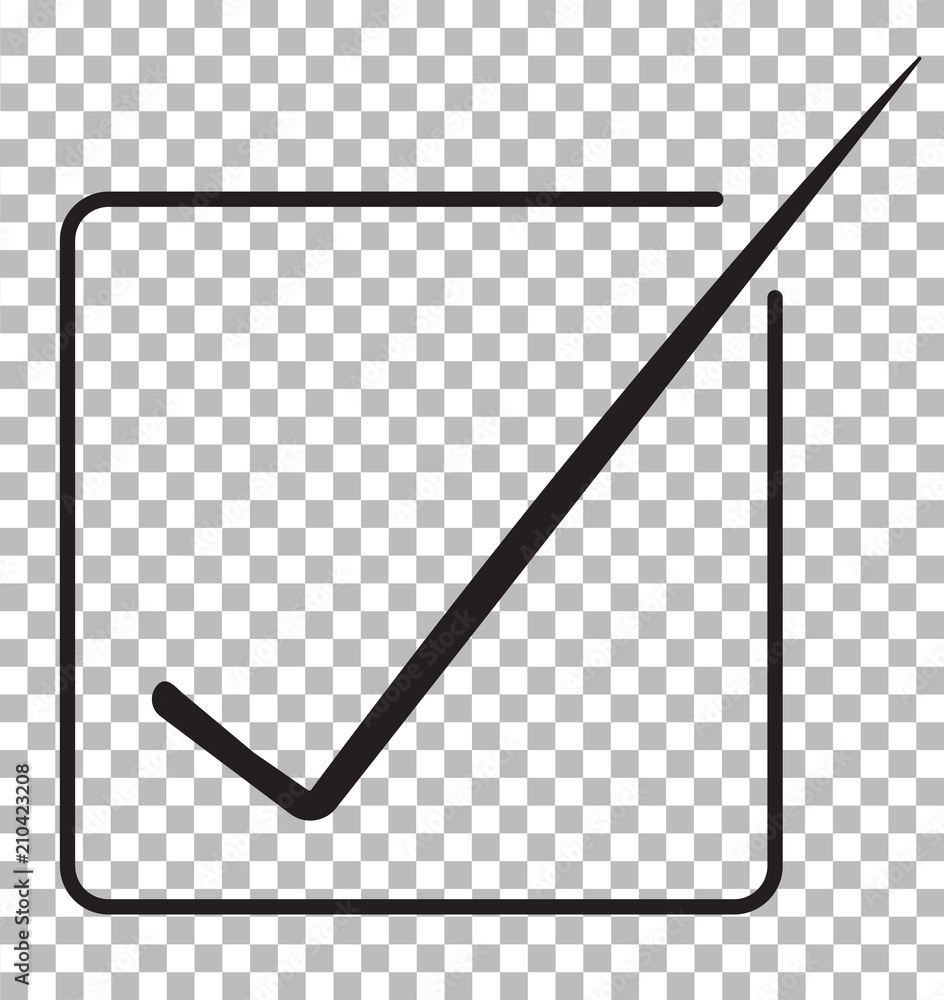 accept icon isolated on transparent background. accept symbol for your ...