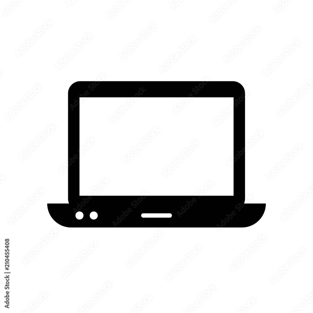 Computer icon vector icon. Simple element illustration. Computer symbol ...