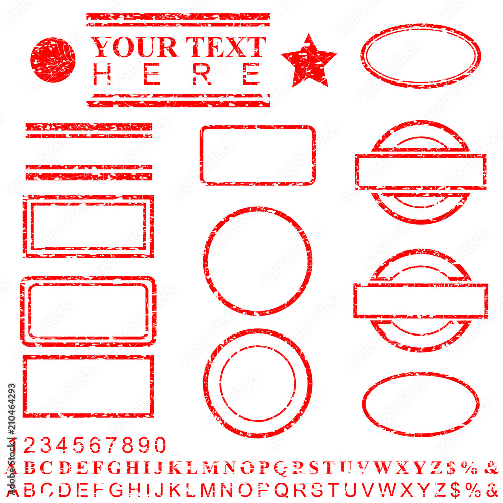 Round Rubber Stamp Template
