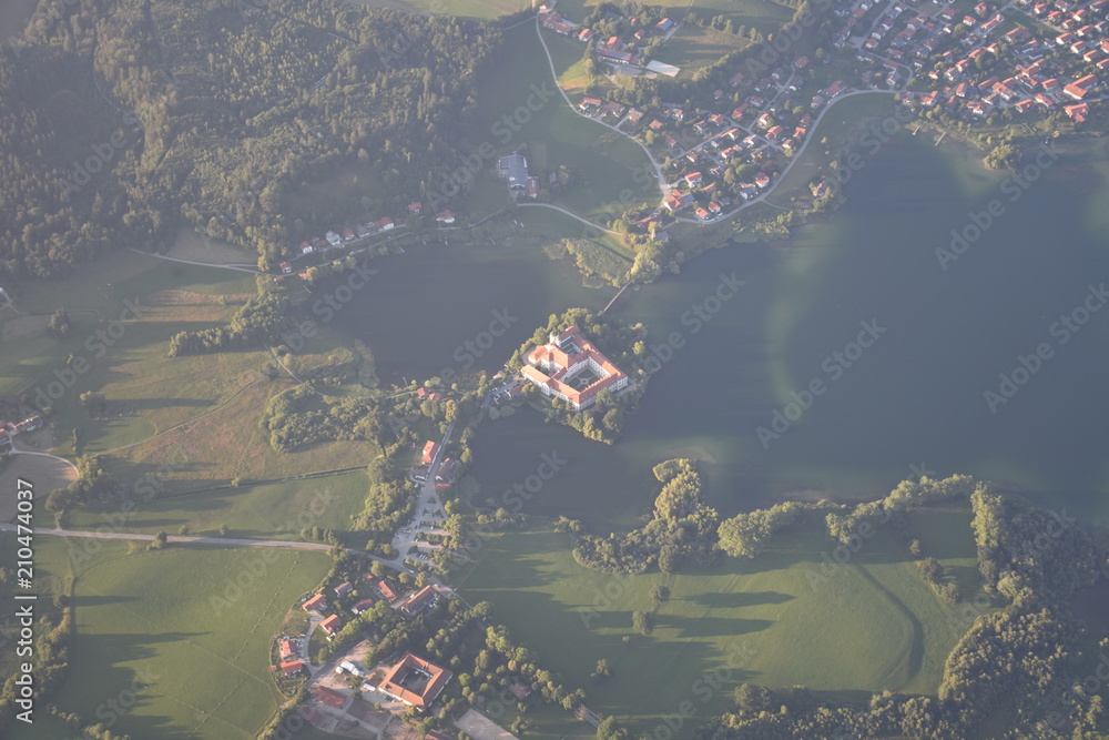 Seeon, Chiemgau, Seebruck, Kloster, Klostersee, Seeon-Seebruck, See ...