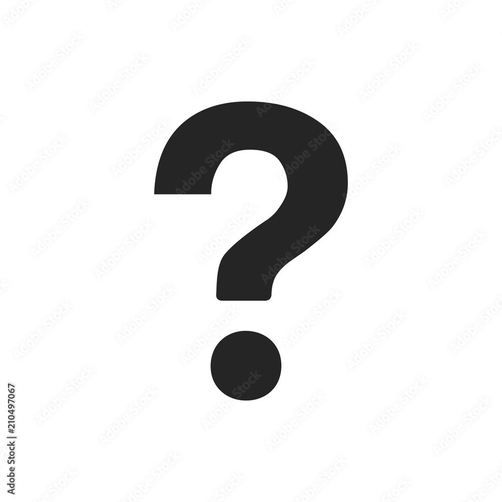 Question mark icon. Ask symbol. FAQ sign, flat vector element isolated ...