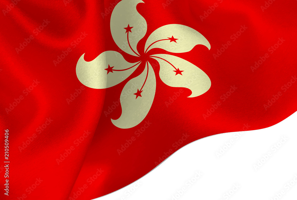 香港 国旗 旗 背景 Stock Vector | Adobe Stock