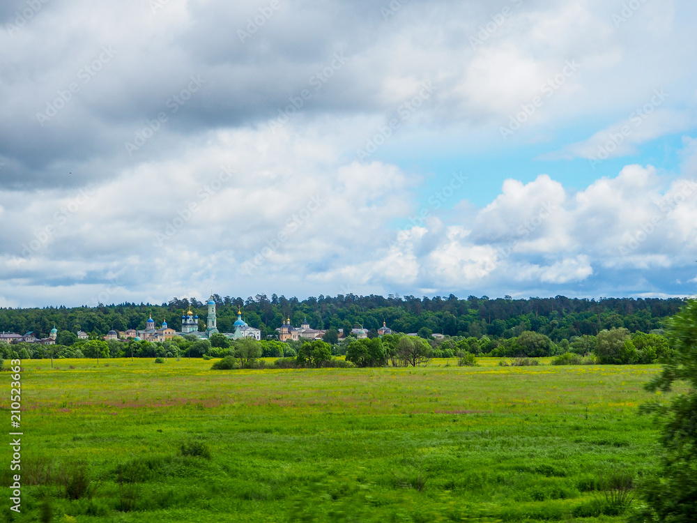 Monastery Optina Pustyn in the summer. City of Kozelsk. Russia ...