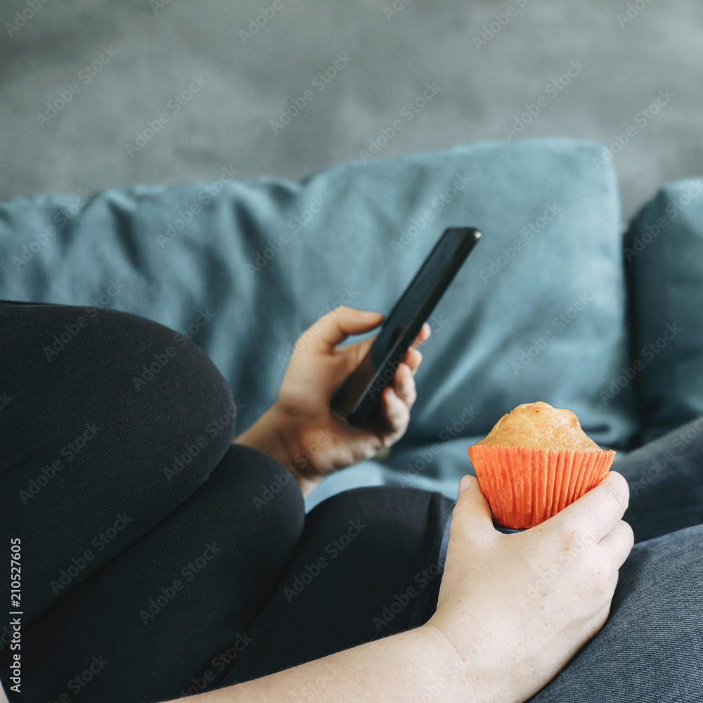 Overweight, sedentary lifestyle, unhealthy food, mindless eating ...