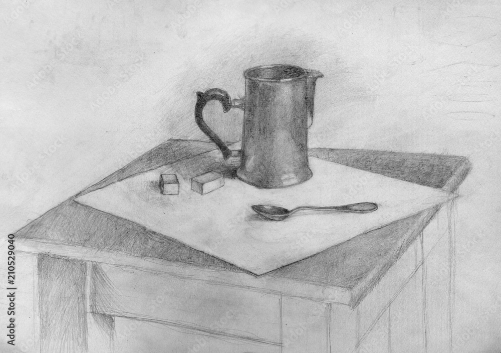 Poster still life, pencil drawing, sketch – Wall Art | UkPosters