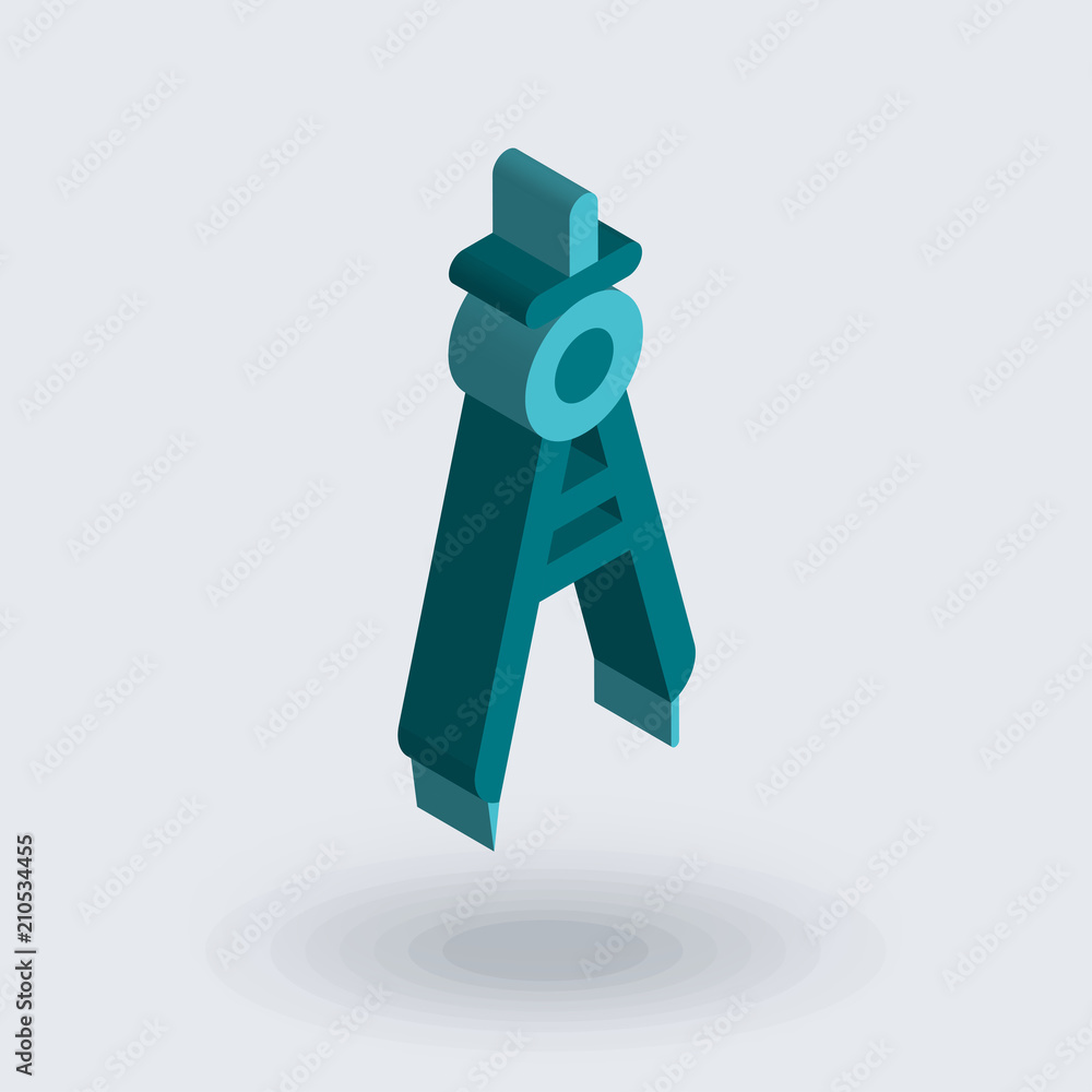 Compass icon vector sign and symbol isolated on white background ...