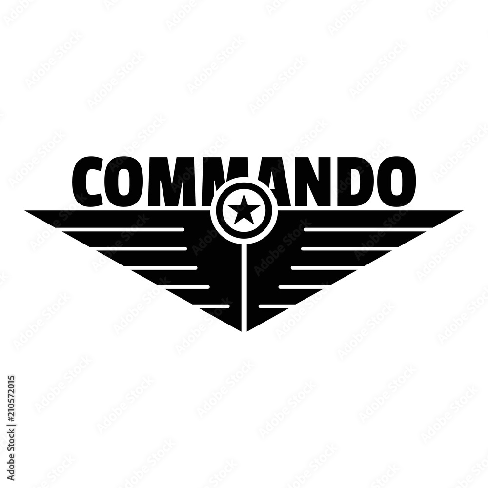 Commando logo. Simple illustration of commando vector logo for web ...