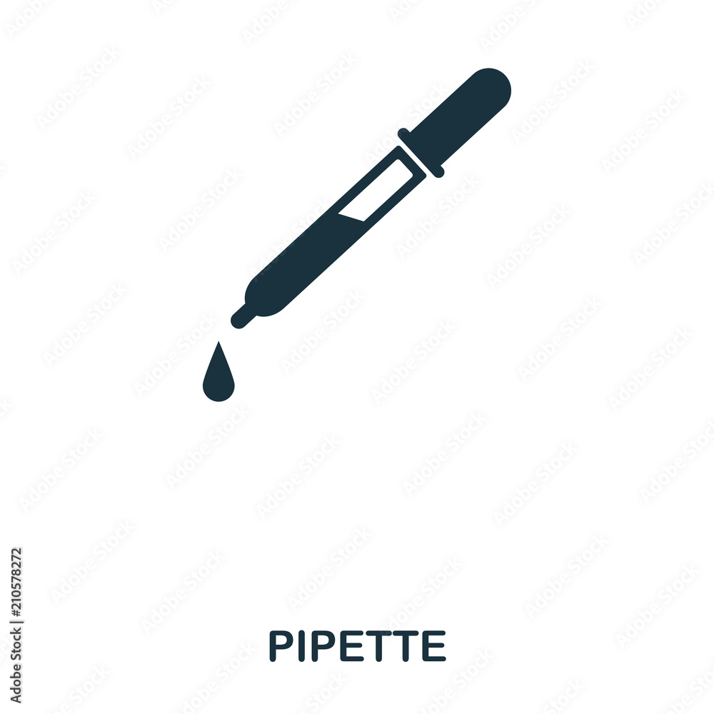 Pipette icon. Line style icon design. UI. Illustration of pipette icon ...