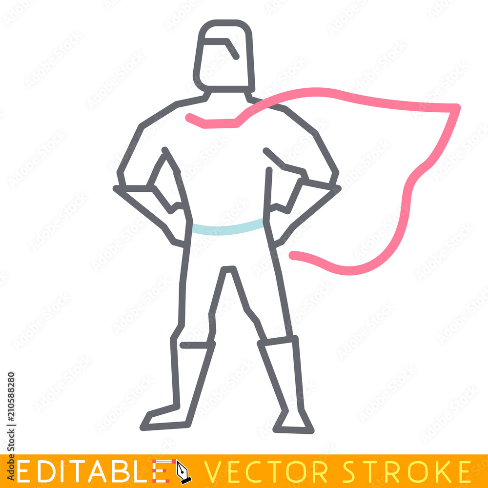 Superman Outline Vector