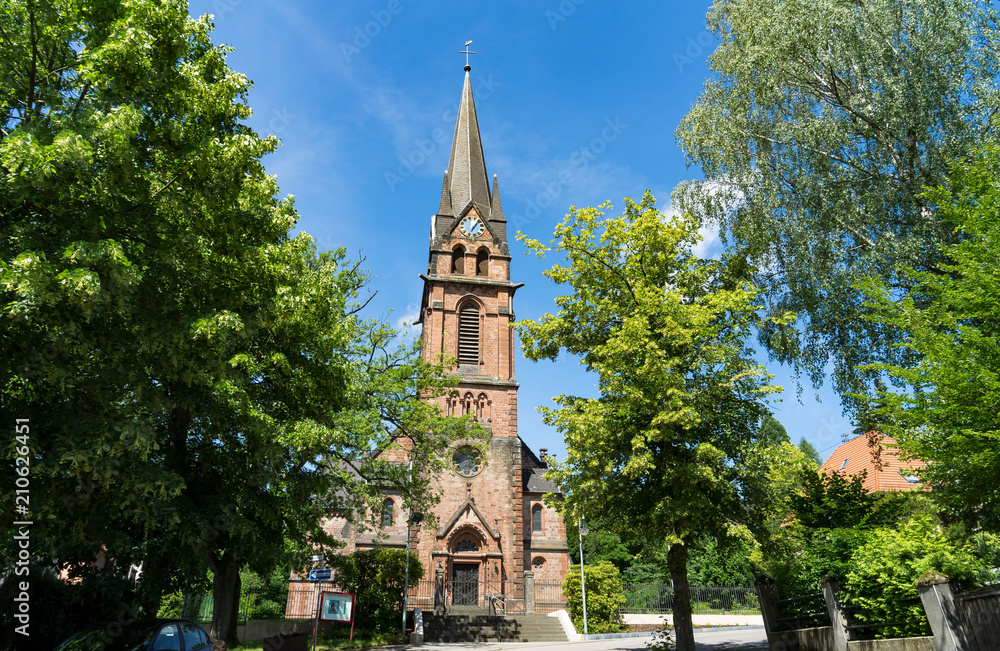 Kirche in Friedrichsthal Stock Photo | Adobe Stock