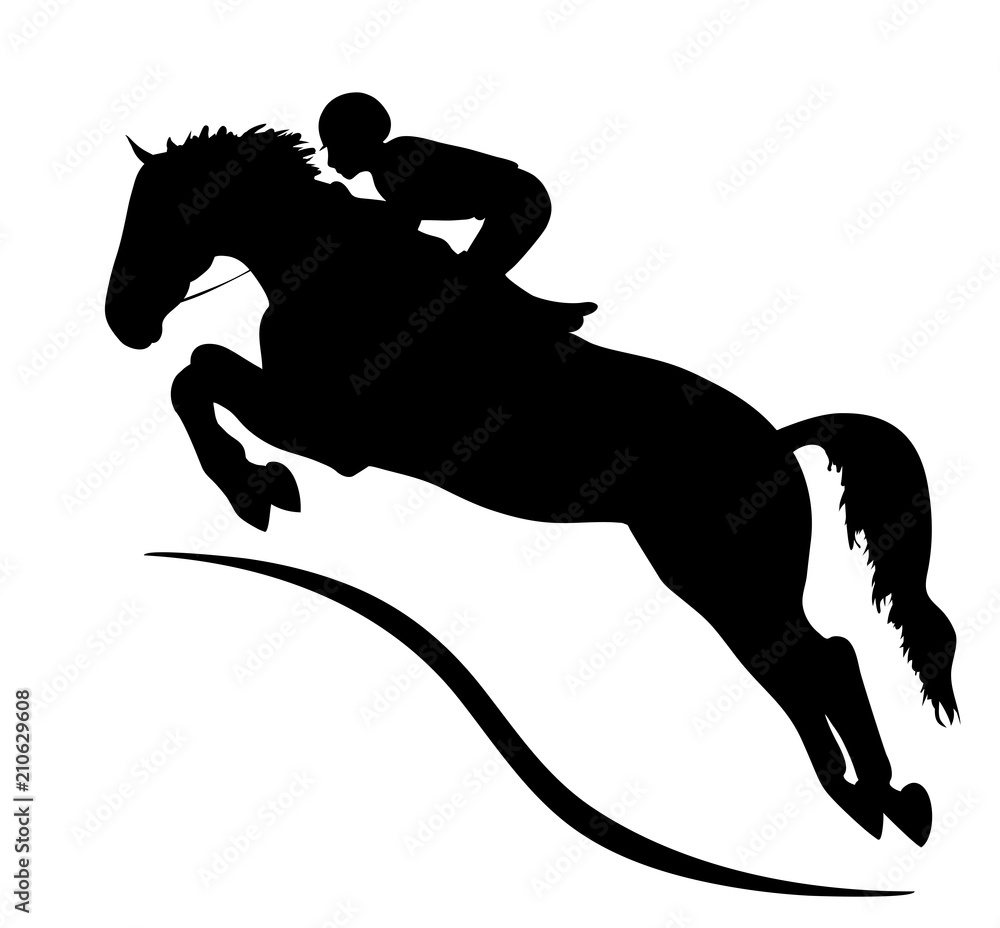 Eventing Horse Silhouette