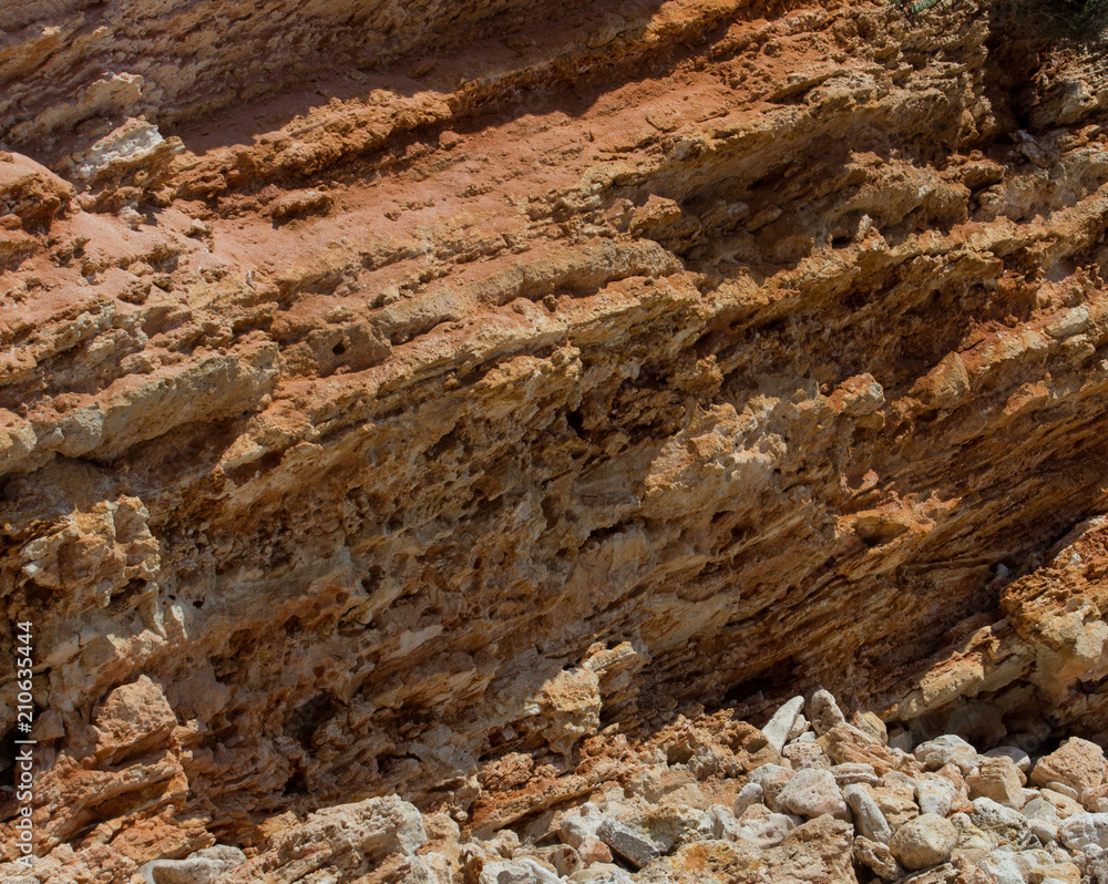 Beautiful and amazing rocks and of Rusalka resort coast washed by the ...