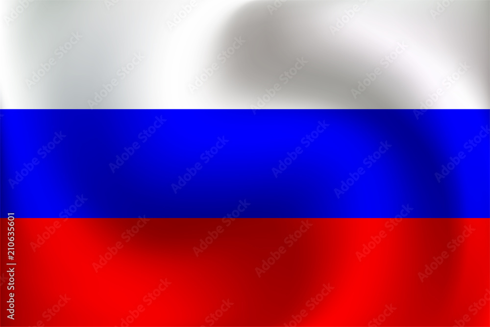 Flag of Russia - Vector Illustration Stock Vector | Adobe Stock