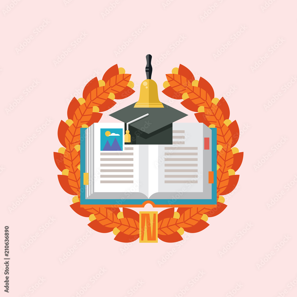 Education logo. Emblem of educational institution, school, College ...