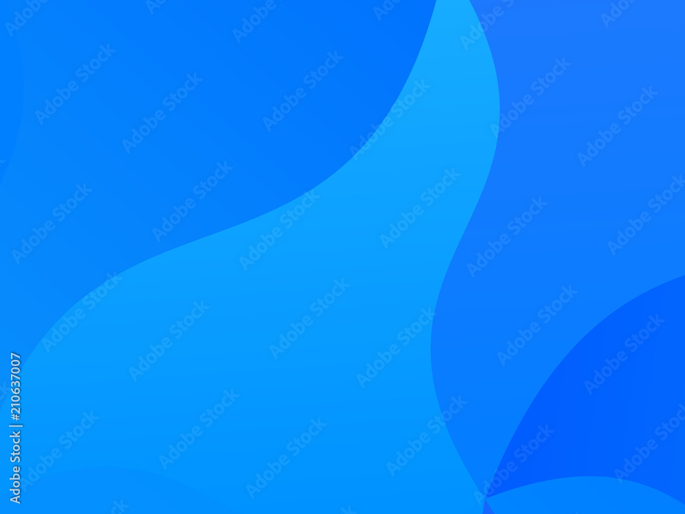 Light blue geometric background with wavy shapes, lines. Vector ...